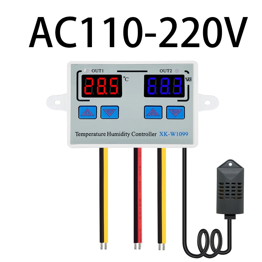 Контроллер температуры и влажности Interest Maker W1099 AC 110-220V