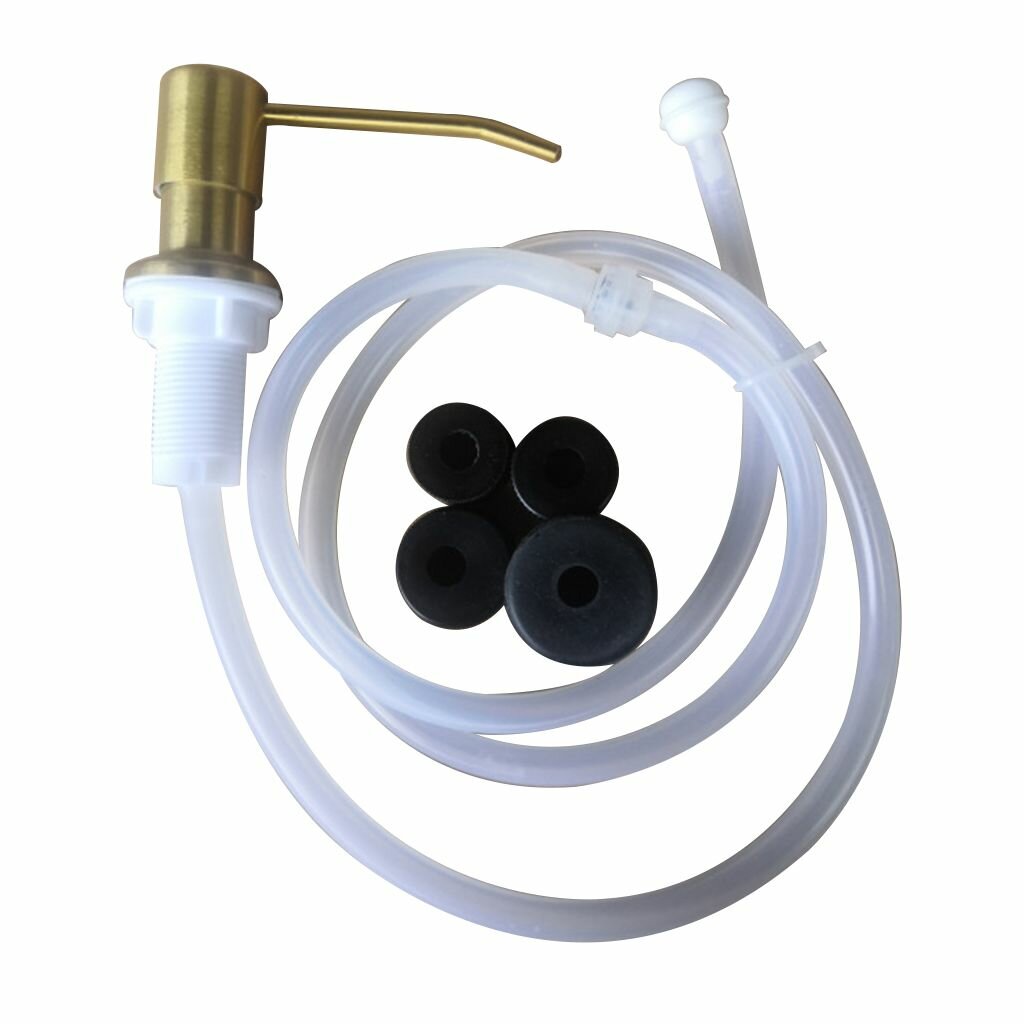 Дозатор жидкого мыла для раковины, встроенный насос на столешнице с силиконовой удлинительной трубкой