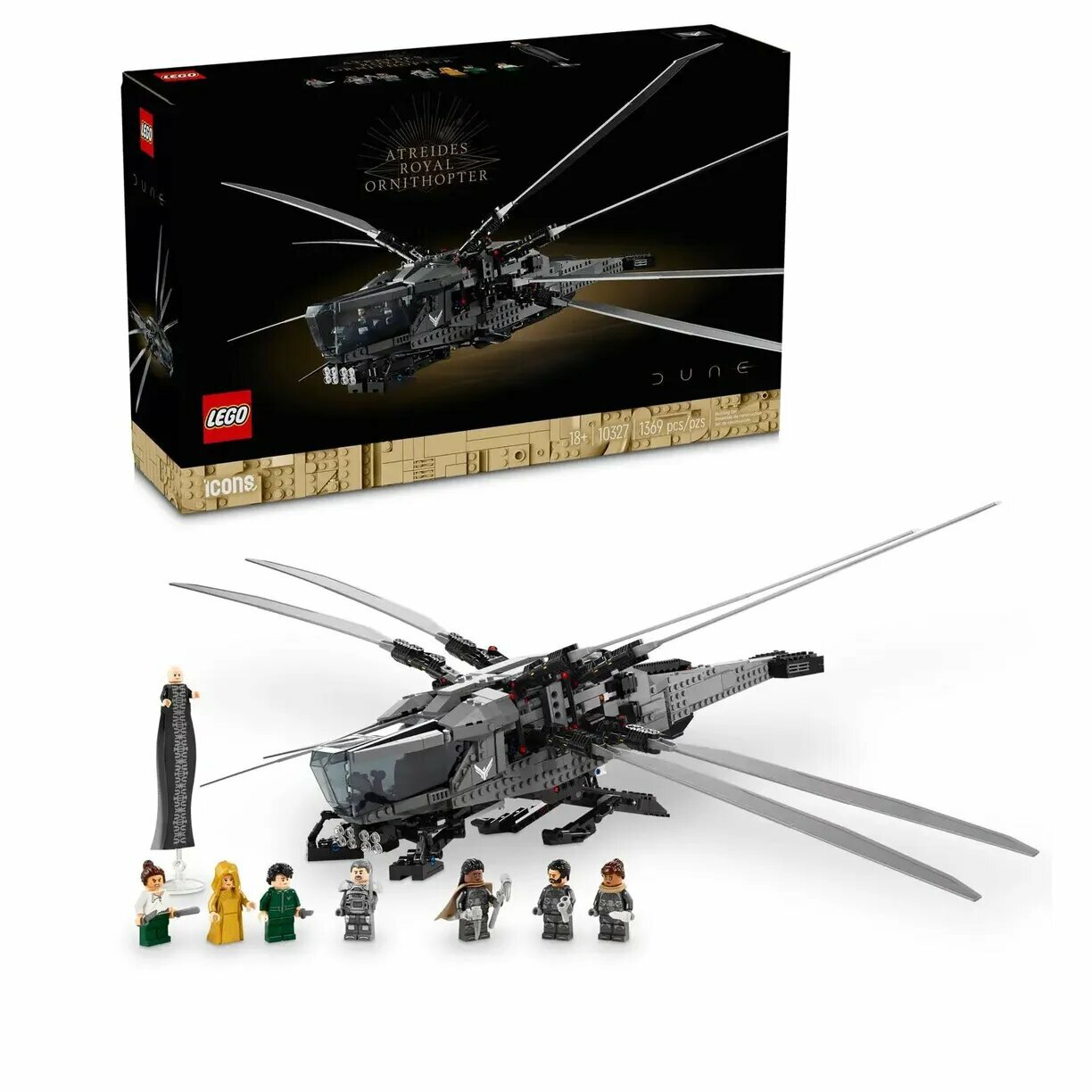 Конструктор LEGO Icons 10327 Дюна: Королевский орнитоптер Атрейдесов, 1369 дет.