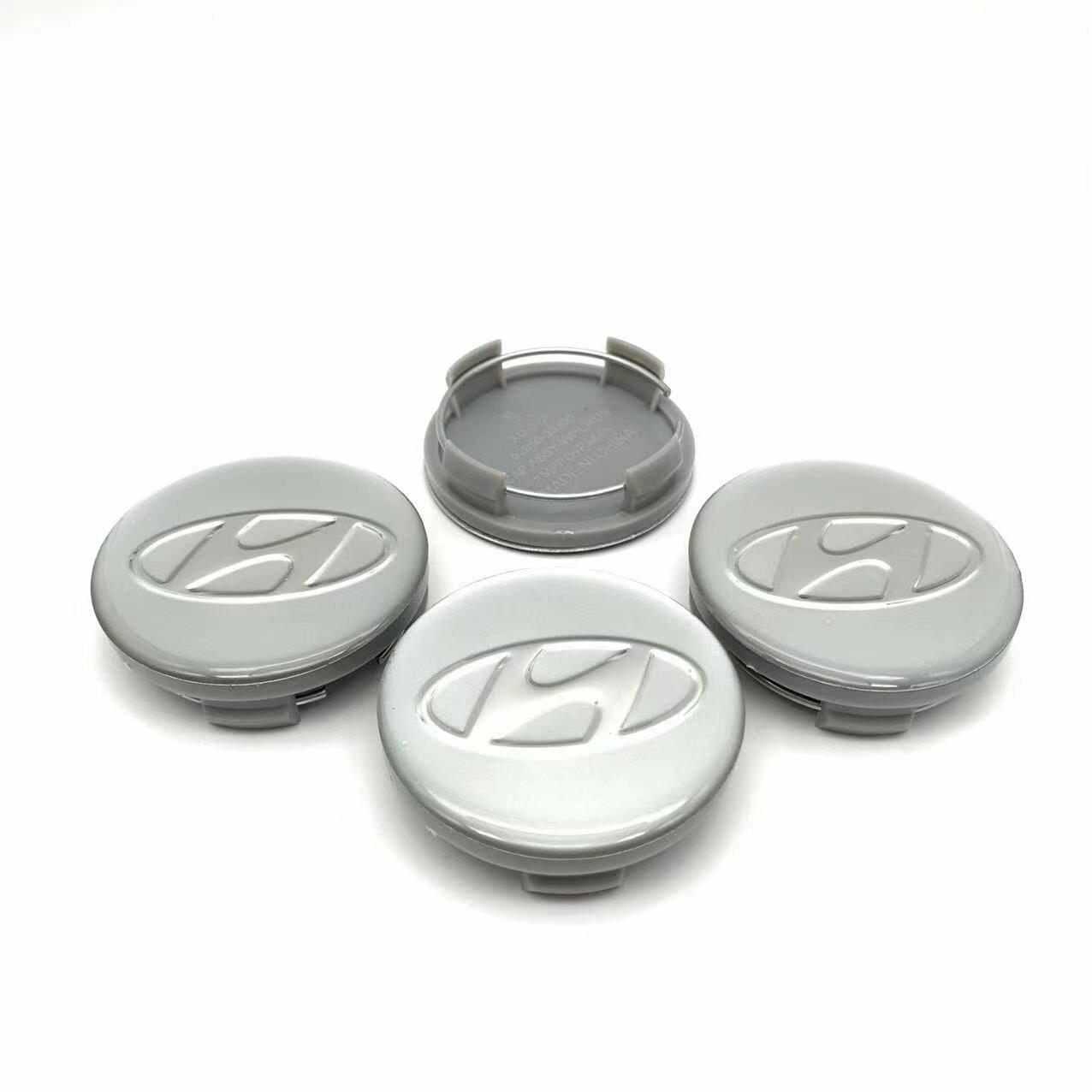 Колпачки заглушки на литые диски Hyundai Pilot IX35 60/56/11 мм 4 штуки.