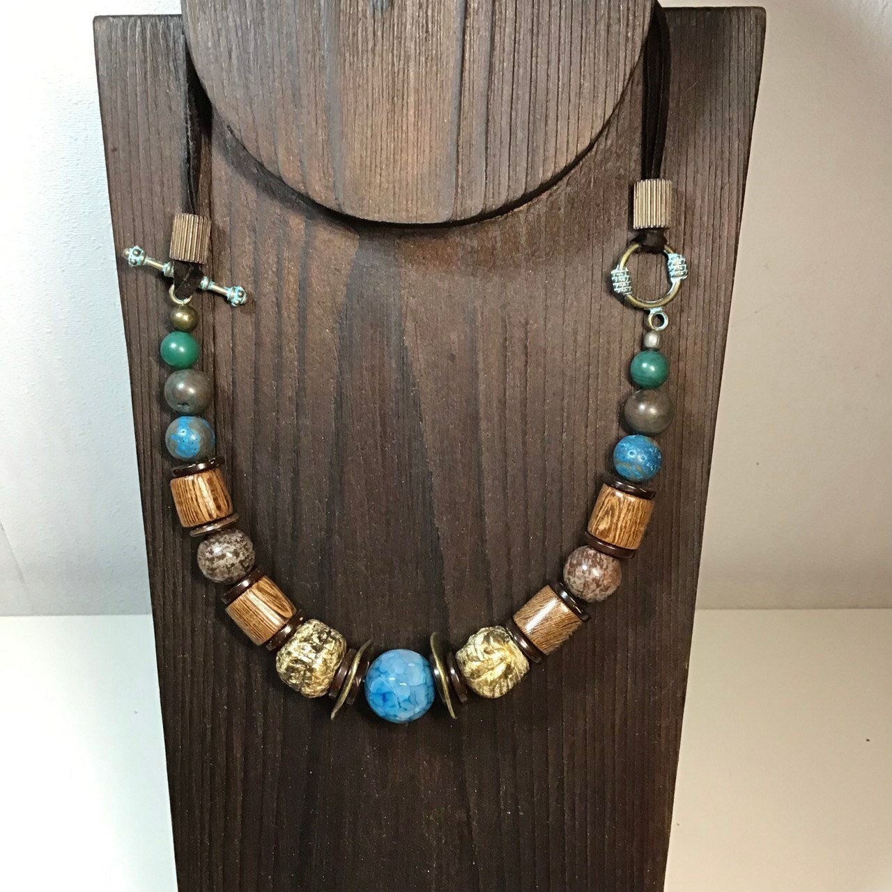 Колье, агат