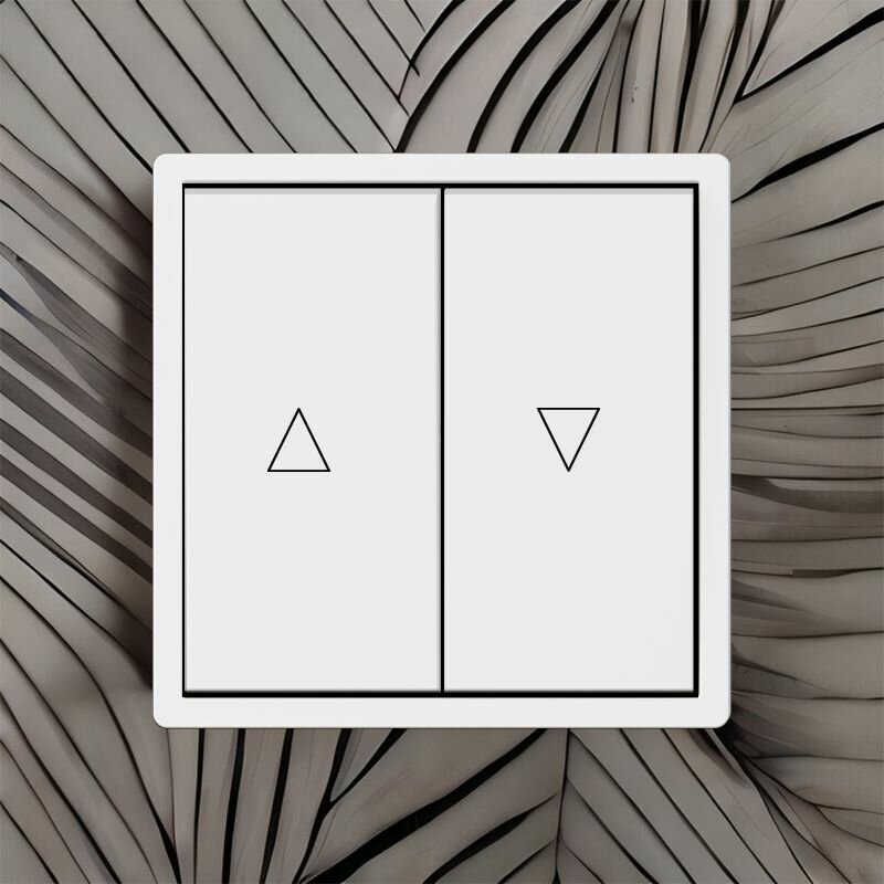 Выключатель для жалюзи/электро-карнизов белый VOLT "GEO" (механизм)