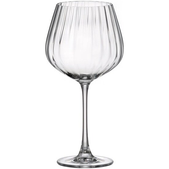 Набор бокалов для красного вина Crystal Bohemia "COLUMBA OPTIC", 640 мл (набор 6шт)