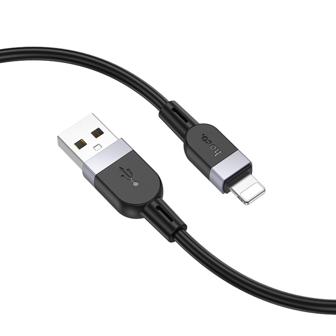USB дата кабель Lightning, HOCO, X109, 3м, силиконовый, черный