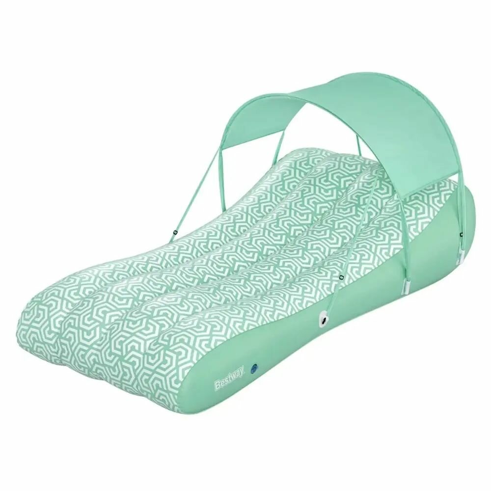 Надувной матрас-шезлонг для плавания 178*102 см с навесом, до 100 кг, BestWay 43729