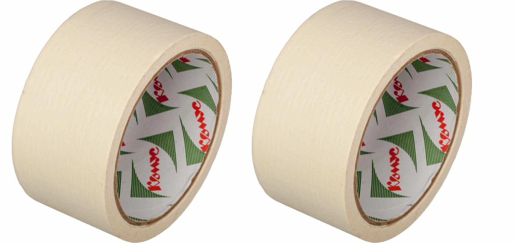 Комус Клейкая лента бумажная малярная, 48 ммх19 м, креппированная, 2 уп.