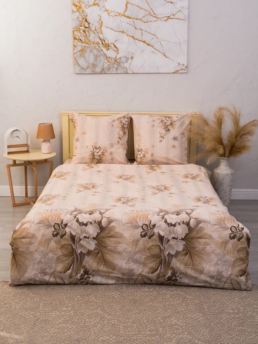 Постельное белье евро лён