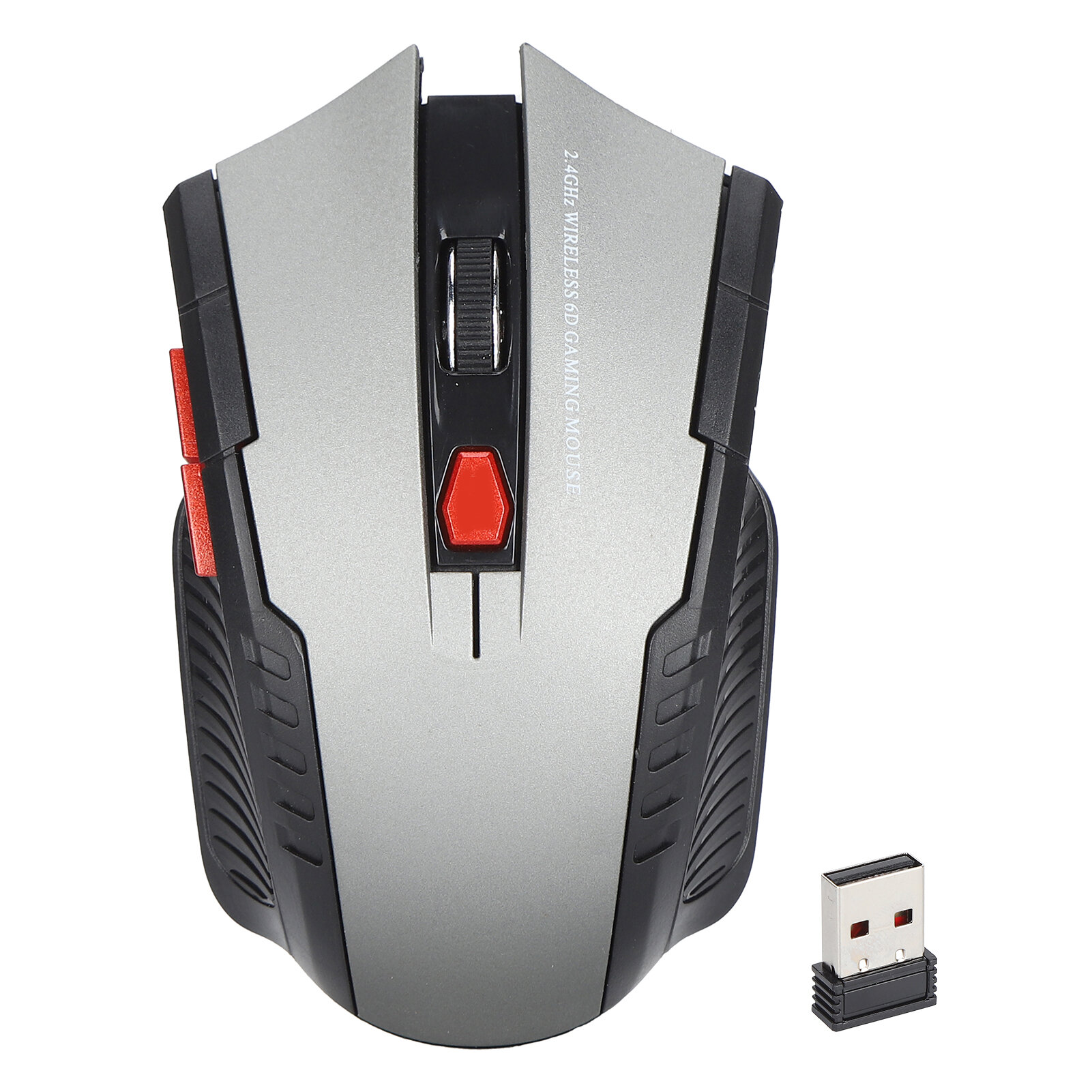 Game Mouse Smart Slim Mini Portable 2,4G беспроводная мышь с USB -получателем для офисного ноутбука компьютер Tabletegray