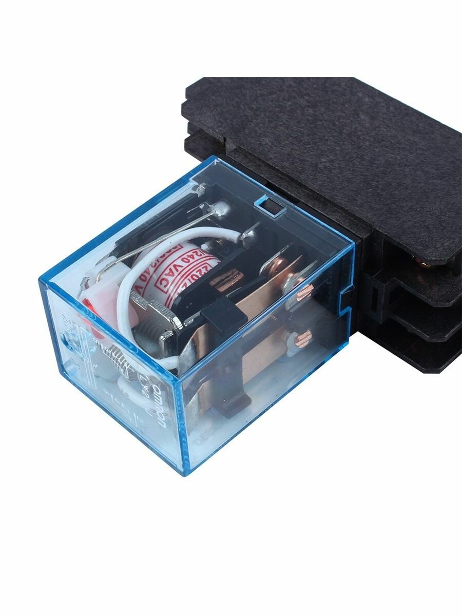 Реле мощности катушки переменного тока 10A DPDT LY2NJ HH62P HHC68A-2Z с гнездом, 2-позиционное, 2-ходовое с высокой надежностью и быстрым переключением