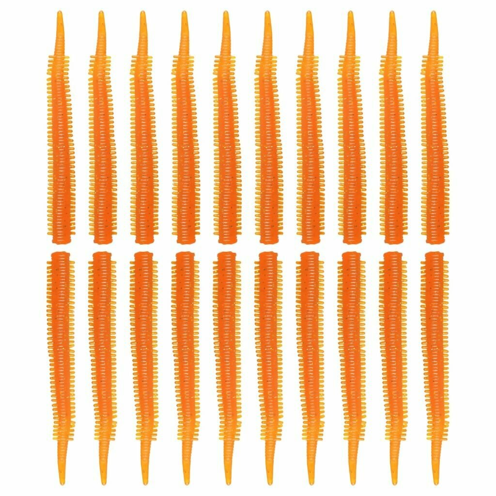 20 шт. растягивающиеся TPR рыболовные черви для форели 8 см, мягкие приманки, снасти