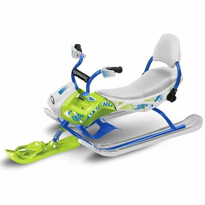 Снегокат Nika "Snowpatrol 2", синий, буксировочный трос, амортизация (SND4 3)
