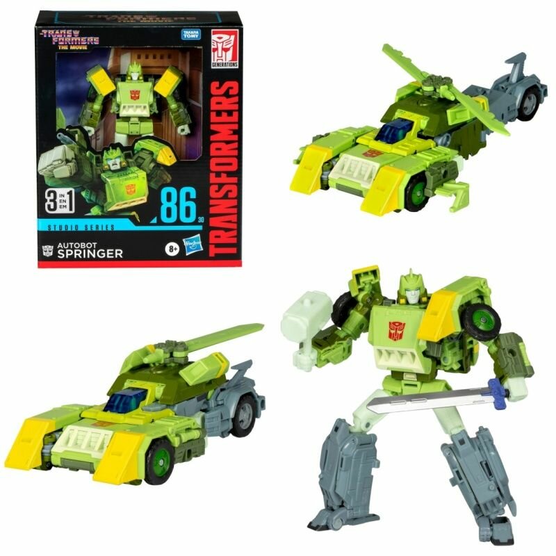 Трансформеры Hasbro Игрушка Transformers Studio Series Leader The Transformers: The Movie SS86-30 Springer Figure 21.6cm