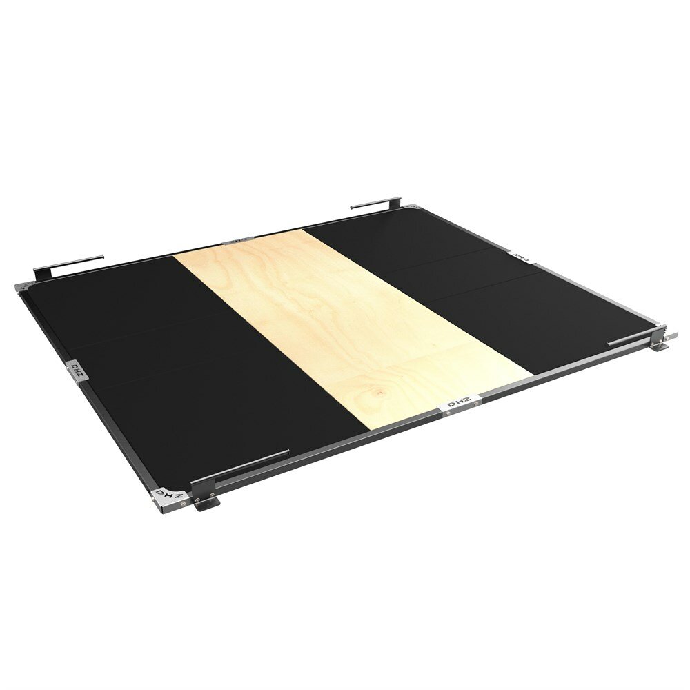 DHZ Fitness Помост тяжелоатлетический комбинированный (фанера, резина) DHZ 2500х3000х40 мм