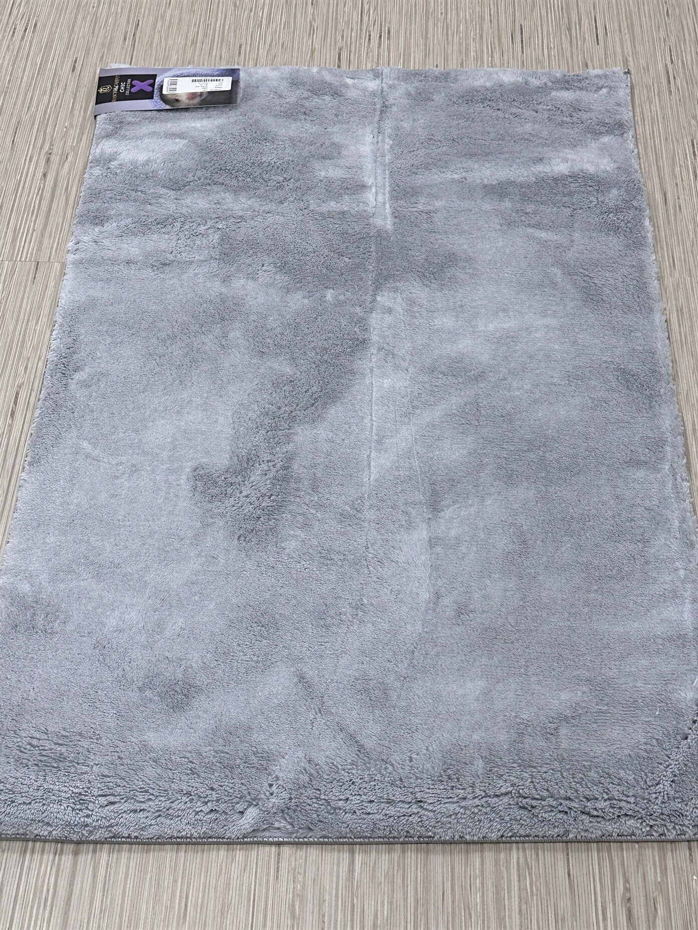 Raschel carpet Ковер турецкий Chic 1000A SILVER_5001 1x1.5м