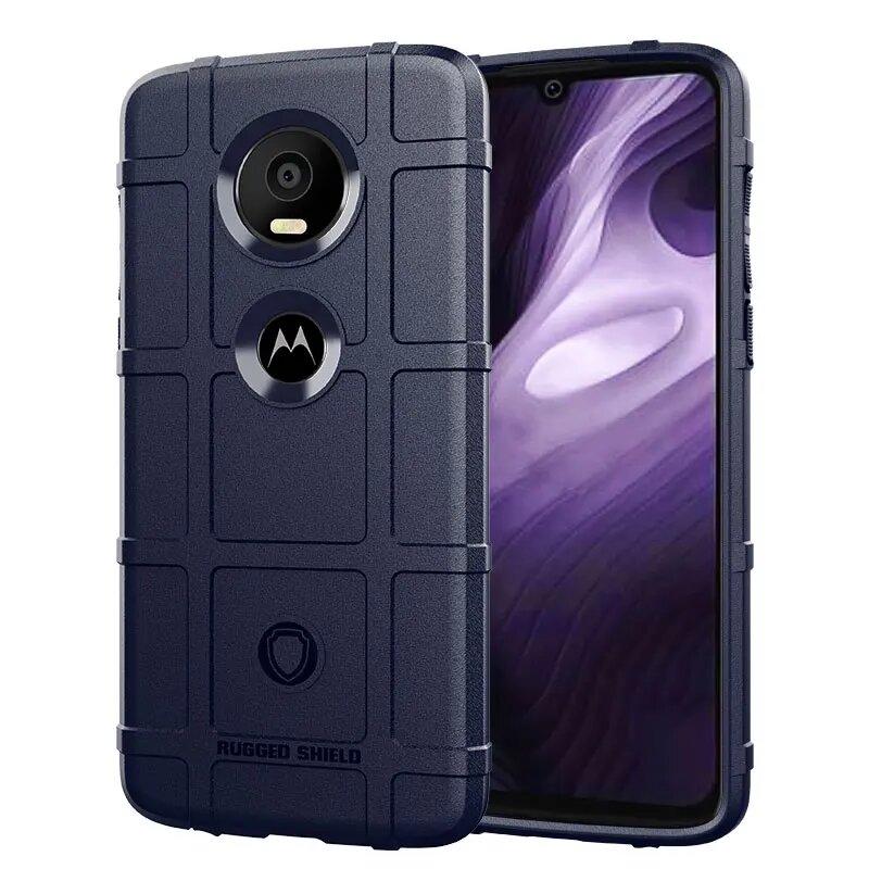 Чехол для Moto Z4 Play Rugged Shield, фиолетовый/синий