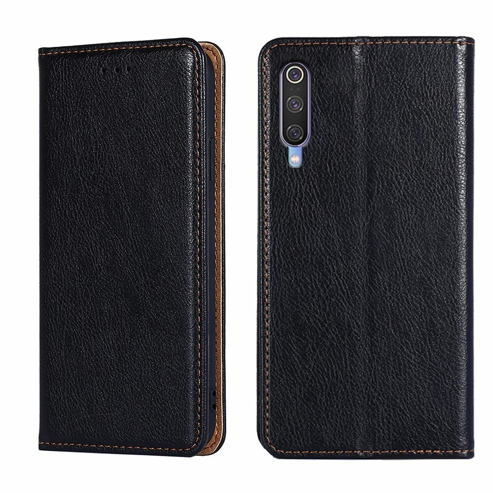 Чехол-книжка MyPads для Xiaomi Mi 9 / Сяоми Ми 9 (черный)