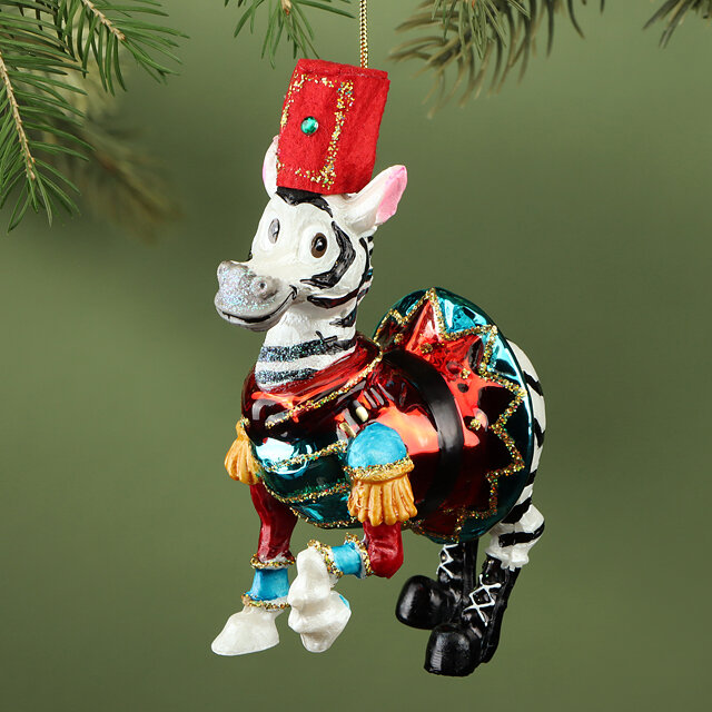 Елочная игрушка Зебра Монти 12 см, Winter Deco, 4070134