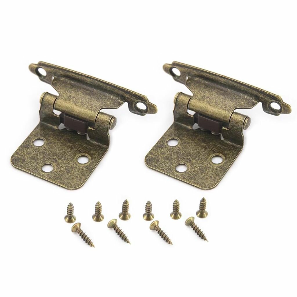 (1 комплект из 2) Самозакрывающиеся петли, американские петли-зеленый старинный цвет