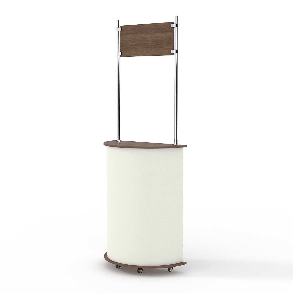 Стойка-ресепшн №1 передвижная, Орех. Производитель товара - компания Westcom.