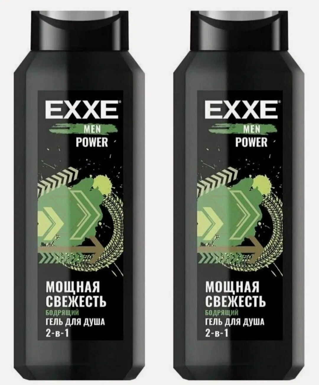 Гель для душа Exxe Men Power "Мощная Свежесть", бодрящий 2 в 1, 400 мл