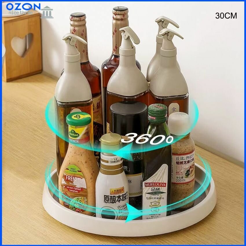 Вращающийся органайзер для специй на кухню – удобная подставка для хранения приправ и специй