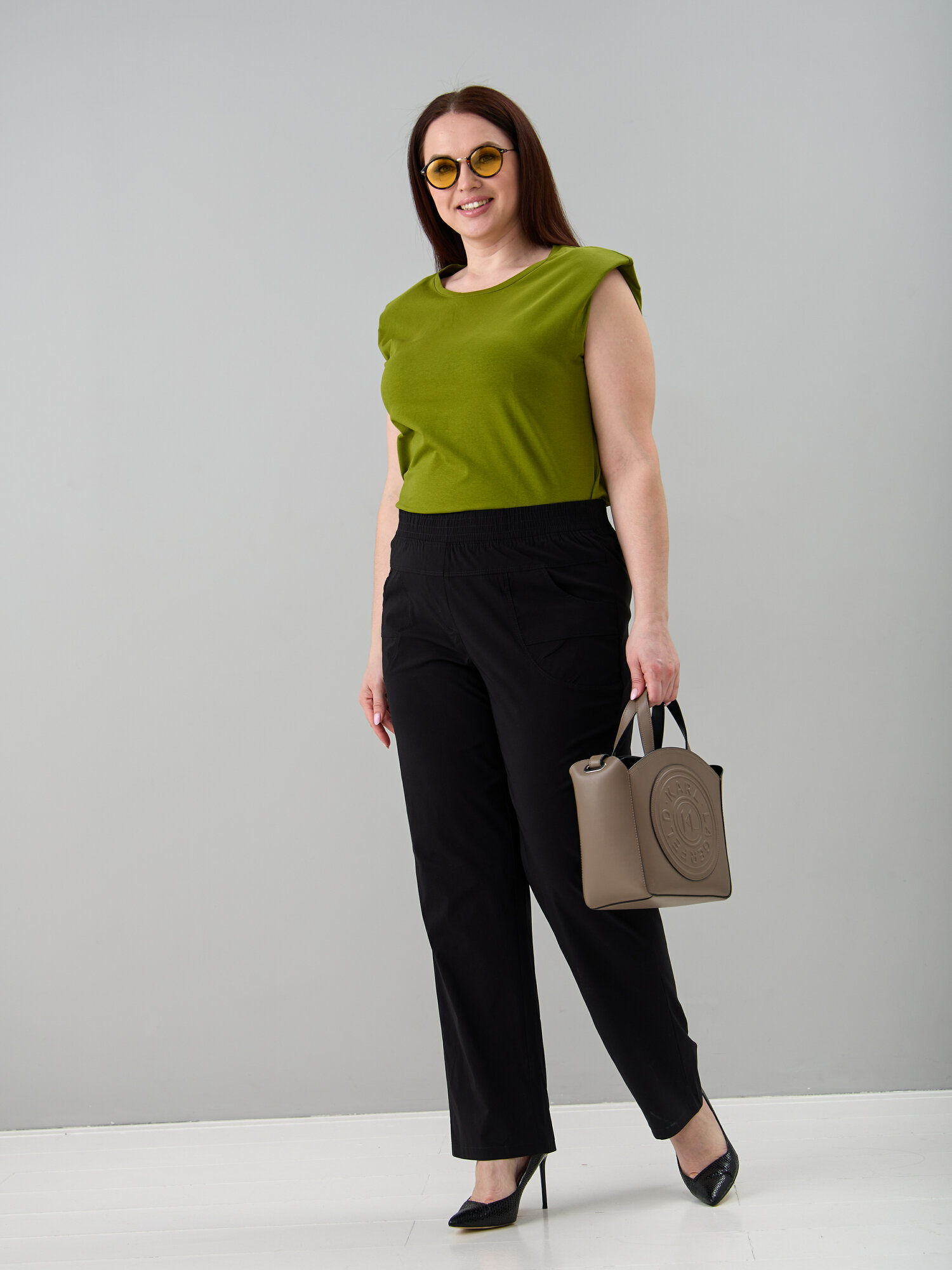 Брюки бананы Большие размеры