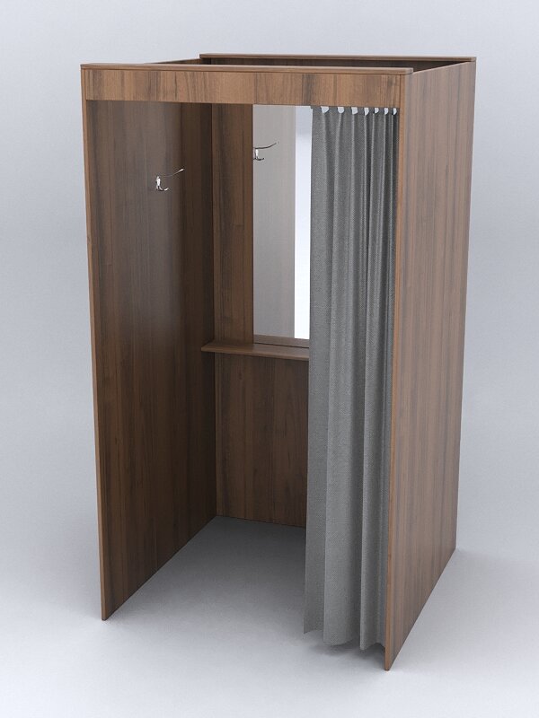 Примерочная из ДСП №1А, Орех. Производитель товара - компания Westcom.