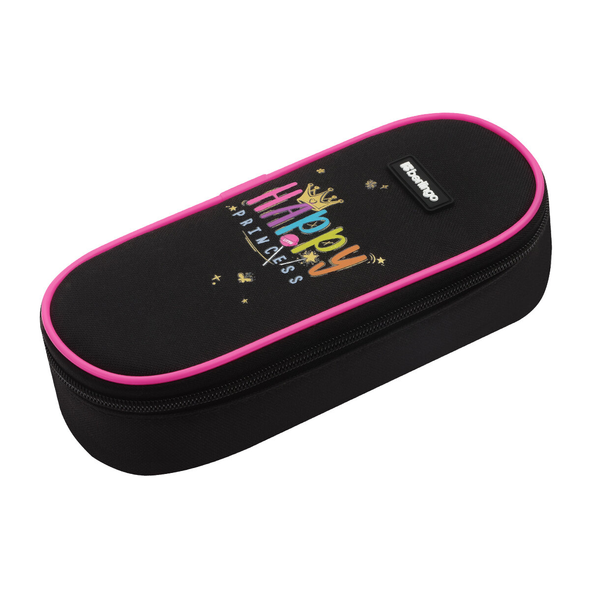 Пенал корпусный 1 отделение, 220*90*45 мм, Berlingo "Candy Princess", полиэстер