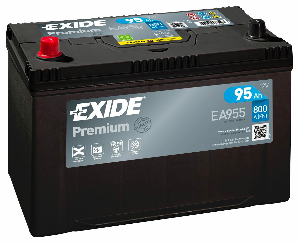 Автомобильный аккумулятор EXIDE Premium EA955