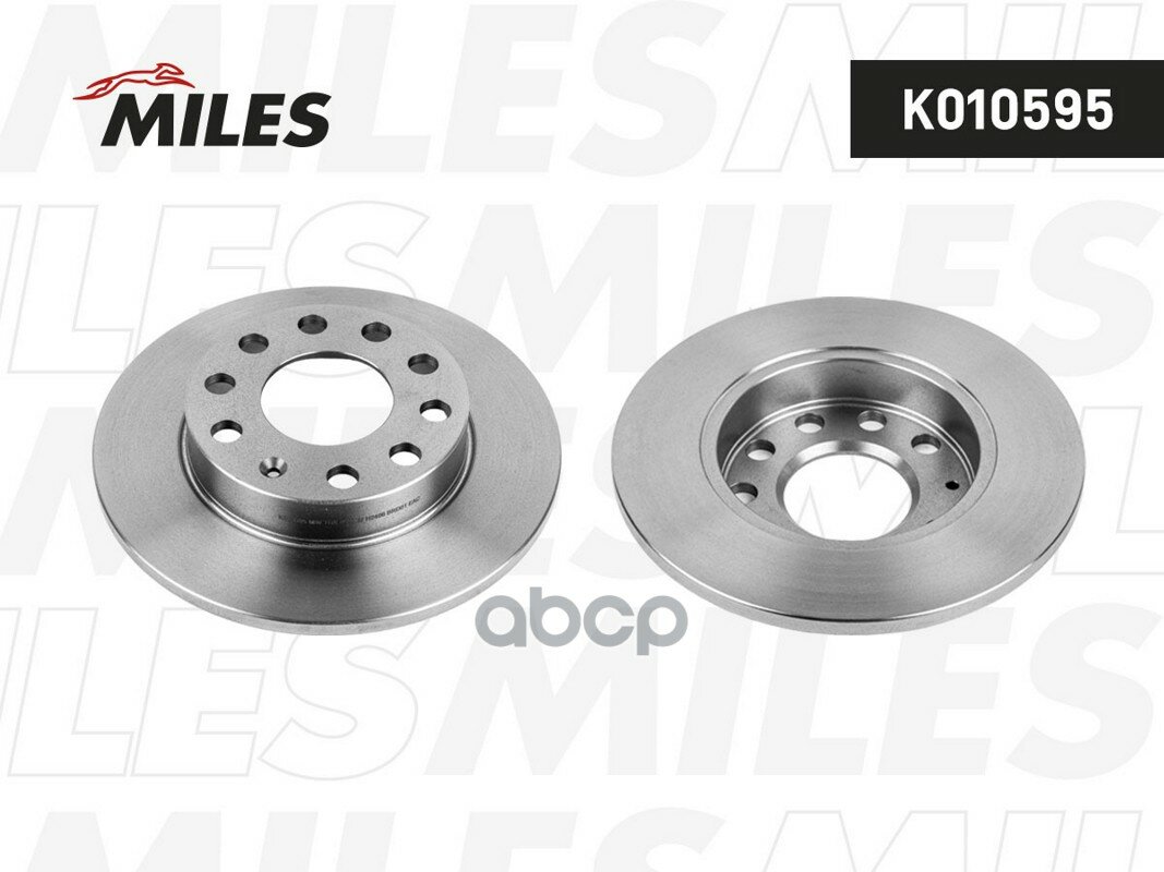 Диск тормозной AUDI A4 1.6-3.2 00- задний D=245мм. Miles арт. k010595
