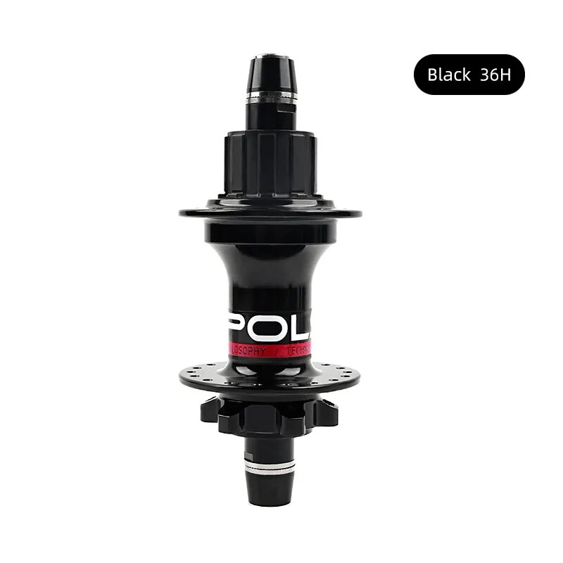 POLSO BH011 Втулки для BMX 32 отверстия Черный, Black 36H rear