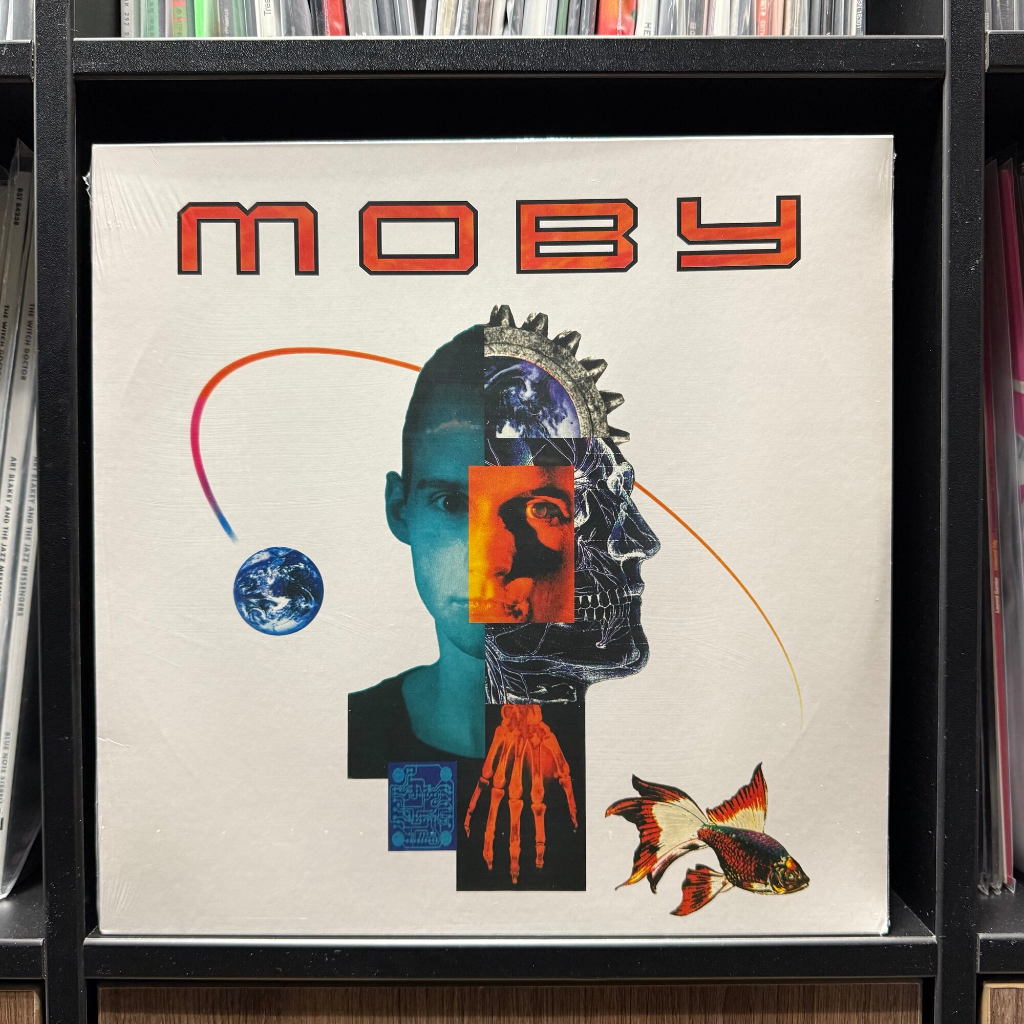 Виниловая пластинка MOBY - Moby (still sealed, limited numbered black white & blue marbled vinyl LP) LP Винил