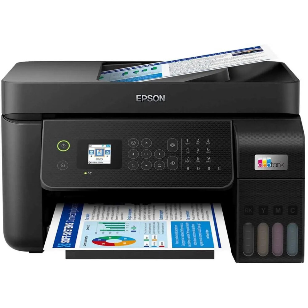 МФУ Epson L5290 цветной струйный с Wi-Fi, принтер, сканер, копир, факс, двусторонняя печать, А4