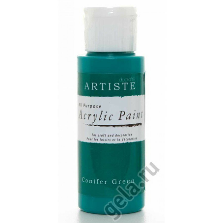 Краска акриловая ARTISTE изумрудный 59 мл DOCRAFTS DOA763237