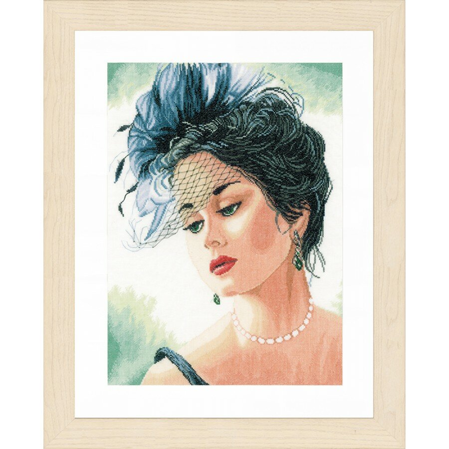 Набор для вышивания Lady with hat LANARTE 33 х 44 см LANARTE PN-0156943