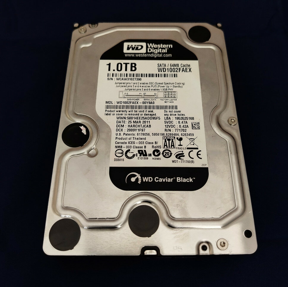 Жесткий диск Western Digital WD1002FAEX, 1 ТБ — фото 1