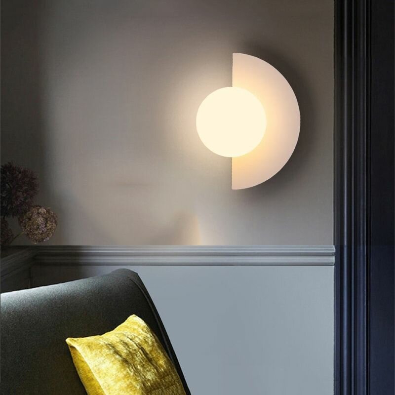 28CM Скандинавский внутренний светодиодный настенный светильник для спальни, прикроватной тумбочки, гостиной, прохода, коридора, домашнего декора бра