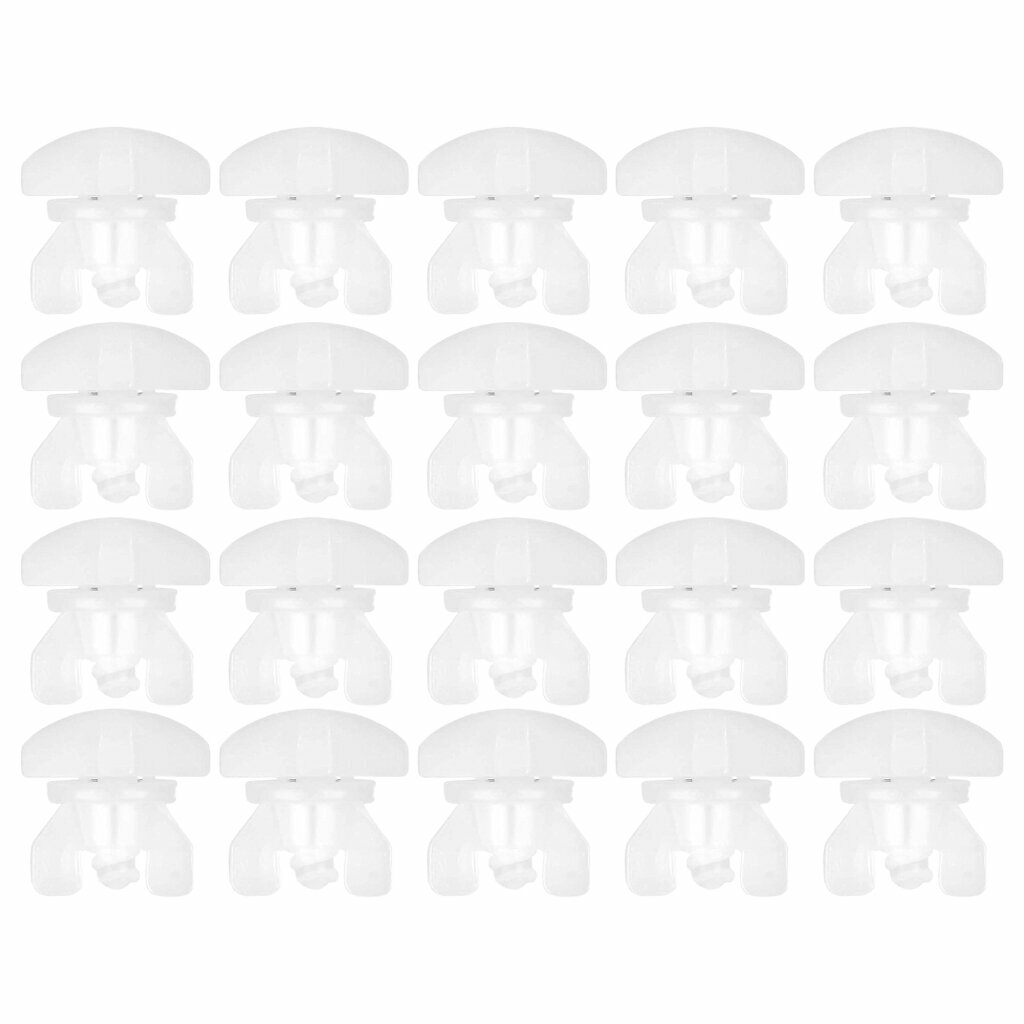 Упаковка из 20/40 шт. карнизов для штор, Фиксаторов, Белых пластиковых направляющих для драпировок, раздвижных планеров, Аксессуаров для замены штор