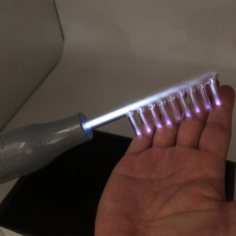 Дарсонваль аппарат для волос лица и тела с 5 насадками, импульсный массажер для лечения целлюлита, морщин и прыщей, микротоки для волос BP-7000