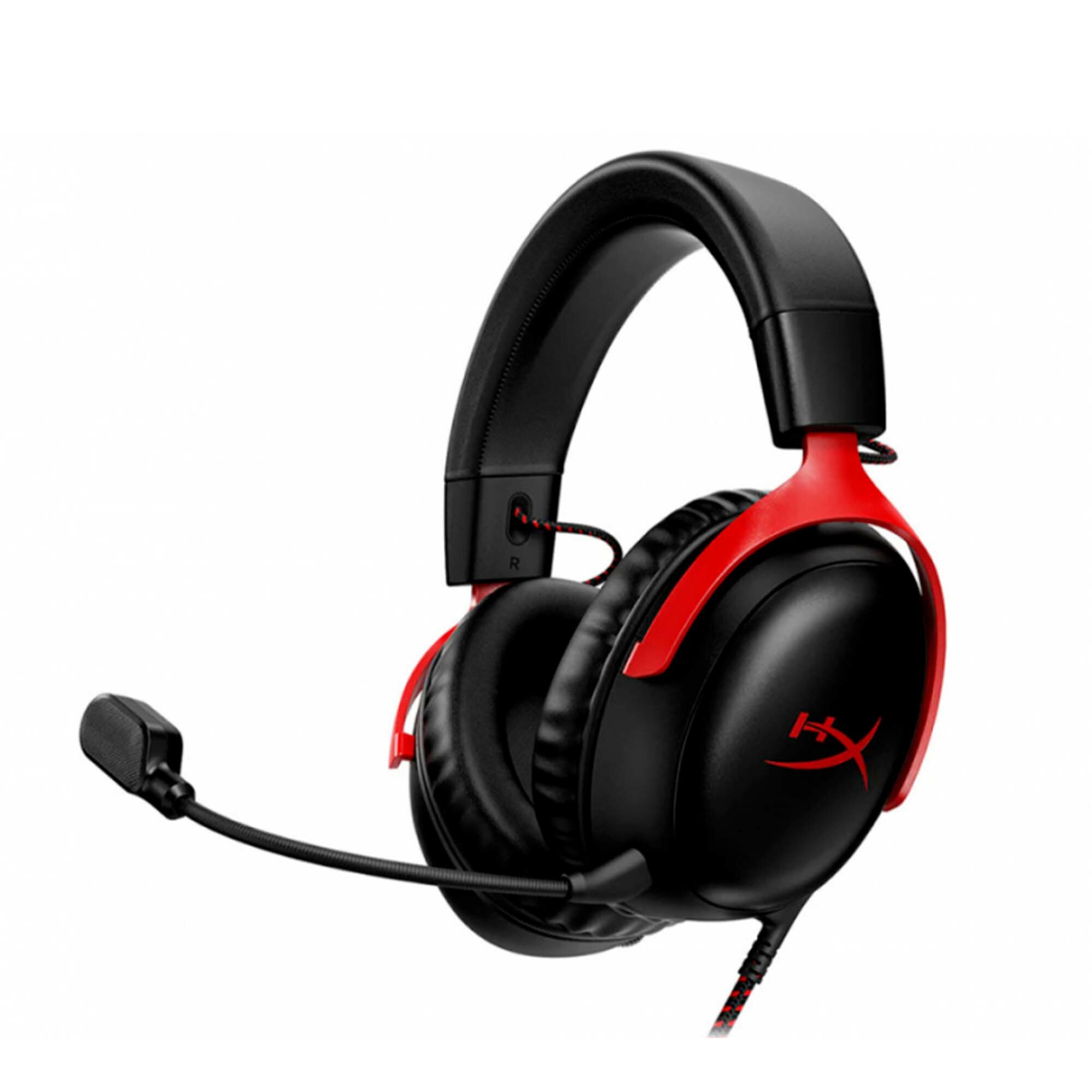 Игровые наушники HyperX Cloud III (черно-красный цвет)