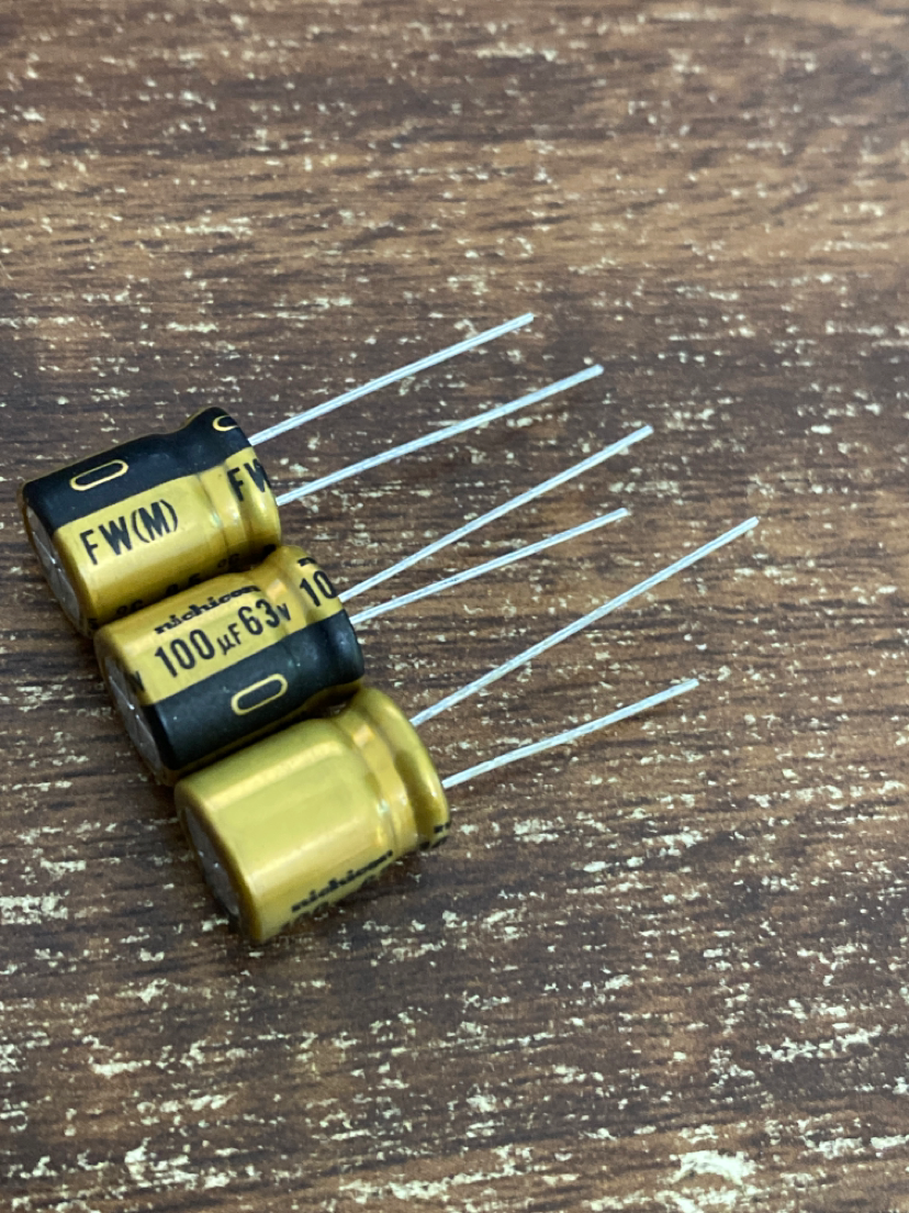 Nichicon FW серии 100UF63V 63V100uF аудио фильтр электролитические конденсаторы 10шт цена