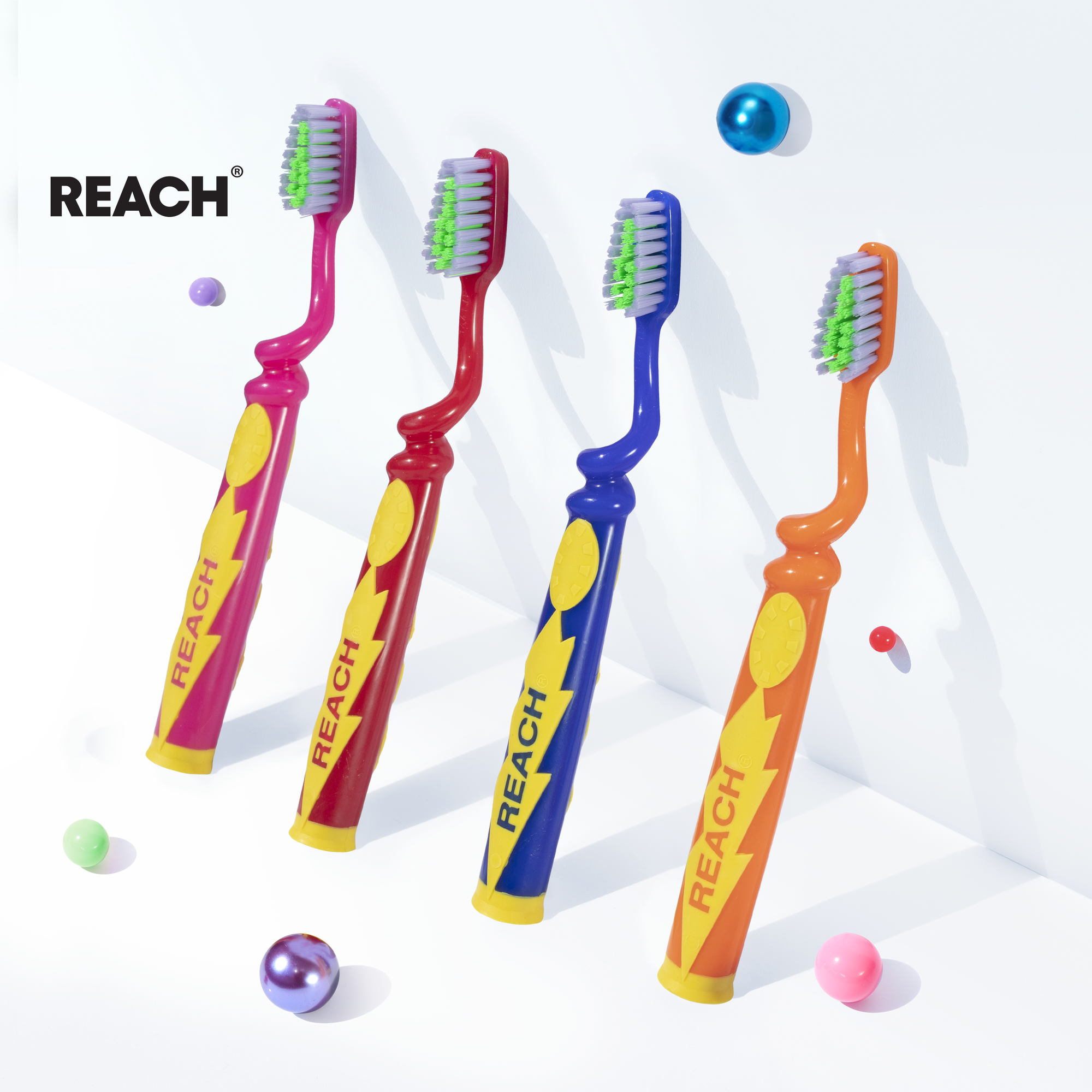 Зубная щетка Reach Wonder Grip 6-12 лет, REACH, 1 шт, детская