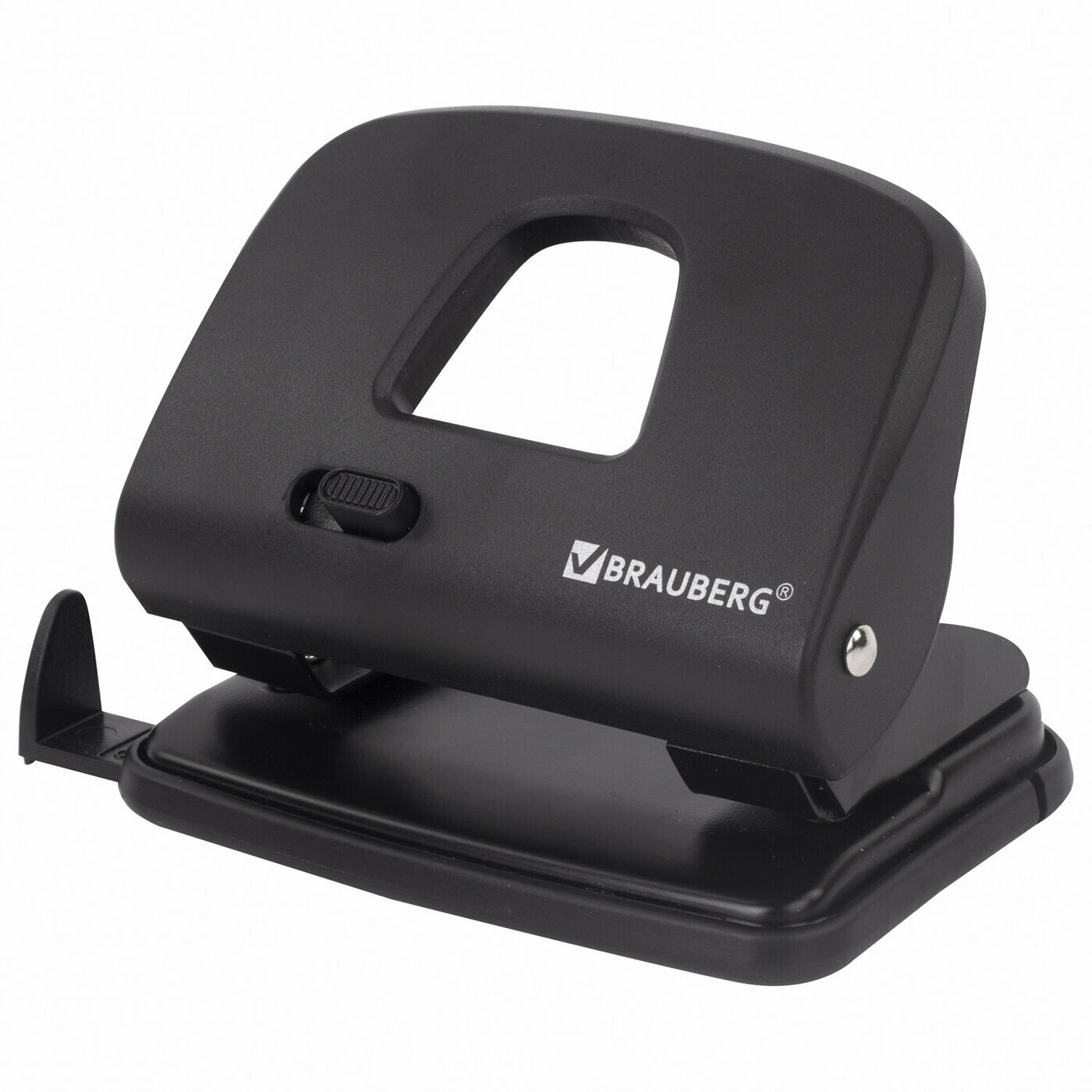 Дырокол Brauberg "SX-20", до 20 листов, черный (229694)