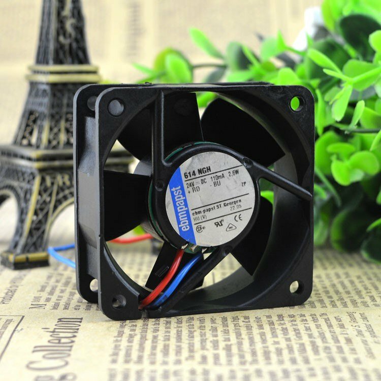 Orignal ebmpapst 24v 614NGH 110MA 2.6W cpu Вентилятор
