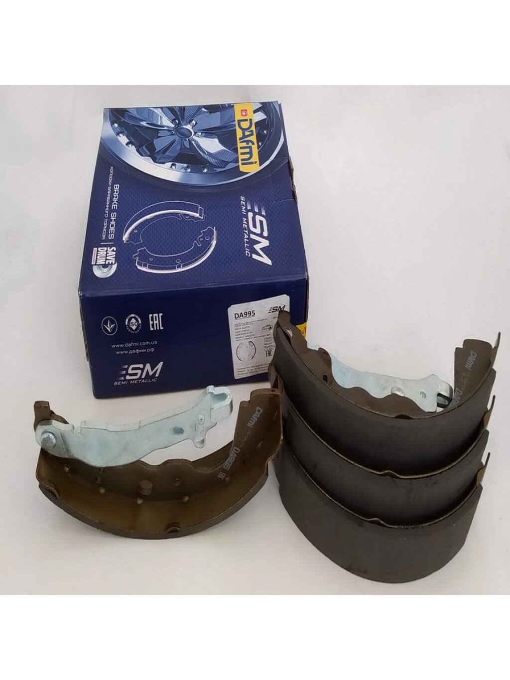 Колодки тормозные барабанные задние DAFMI DA995
