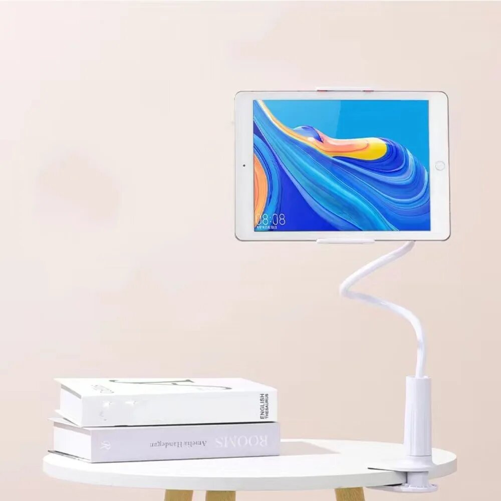 Прочная подставка для мобильного телефона 70 см, портативный гибкий настольный кронштейн, White