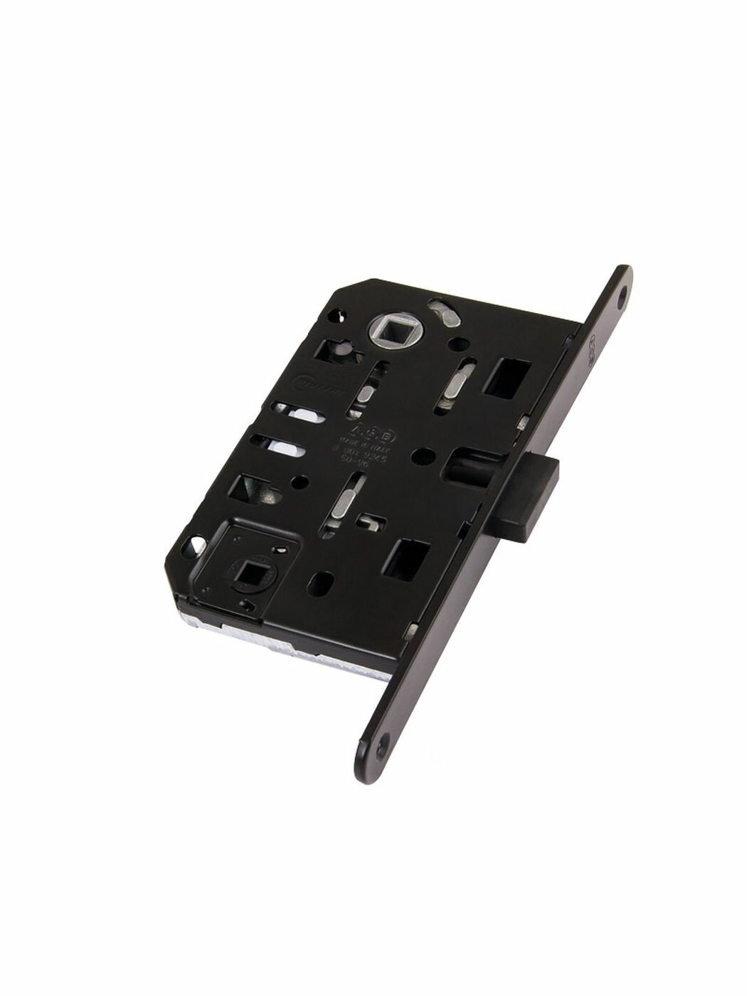 Замок дверной межкомнатный магнитный WC AGB (АГБ) MEDIANA POLARIS B06102.50.93.567 черный с отв. пл. B02402.05.93