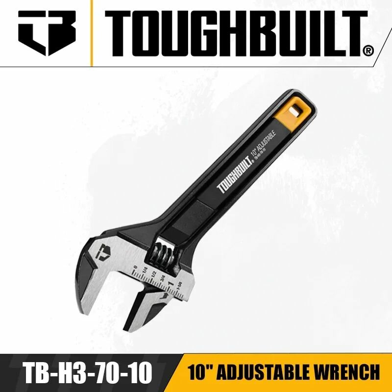 TOUGHBUILT 8 - дюймовый двухшкальный регулируемый гаечный ключ TB-H3-70-10