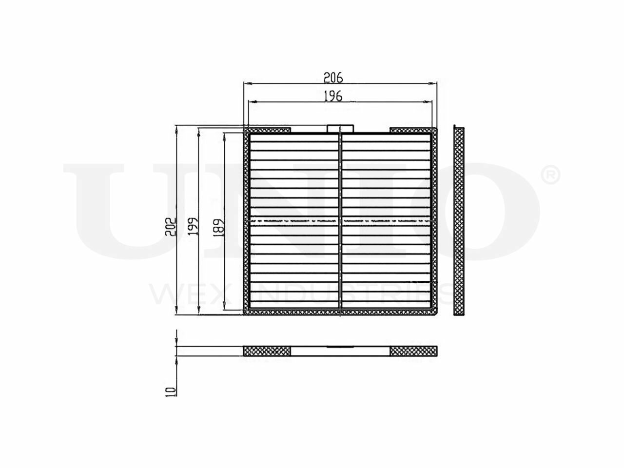 Фильтр салонный, для Шевроле Спарк M200 05-, Дэу Матиз