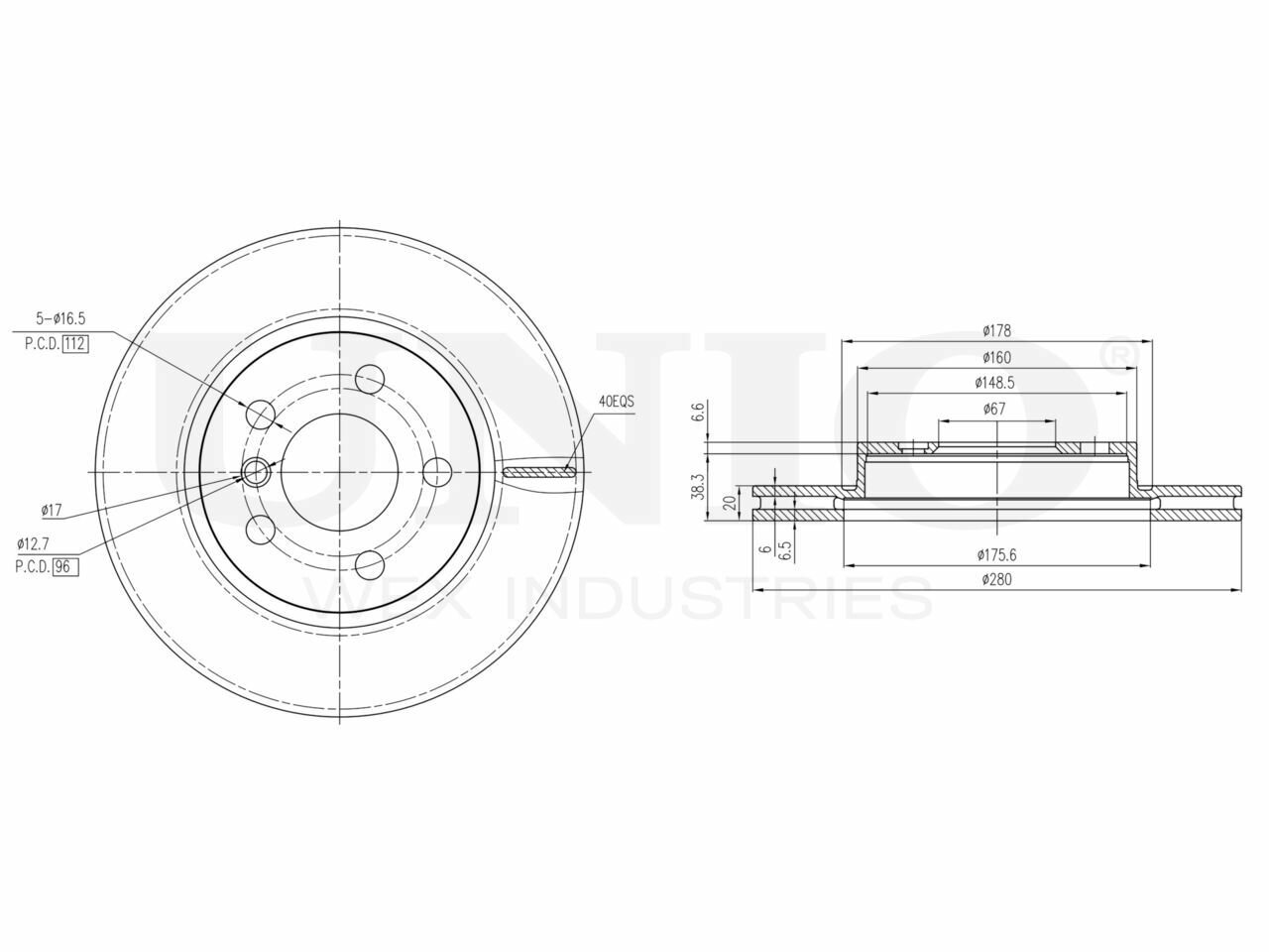 Диск тормозной передний, для БМВ I3 I01 13-, BMW 13-